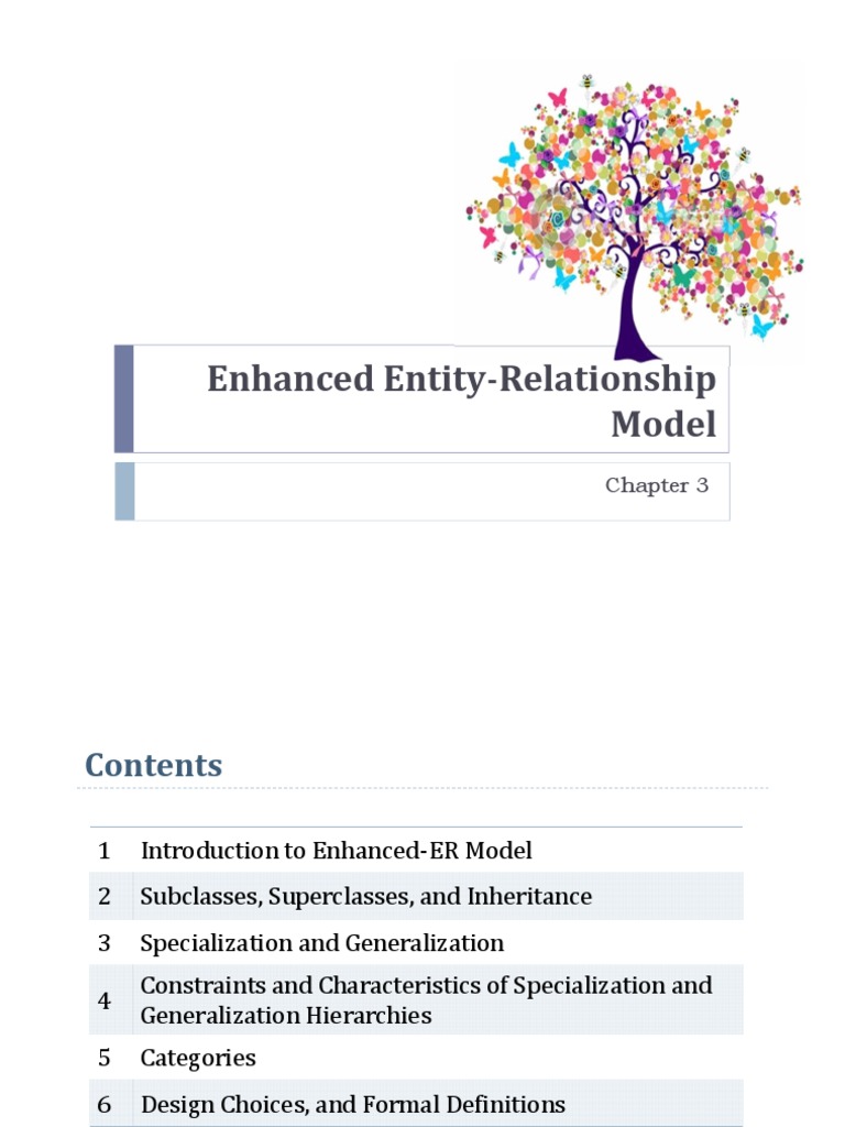 Enhanced Entity-Relationship Model | PDF | Inheritance (Object Oriented ...