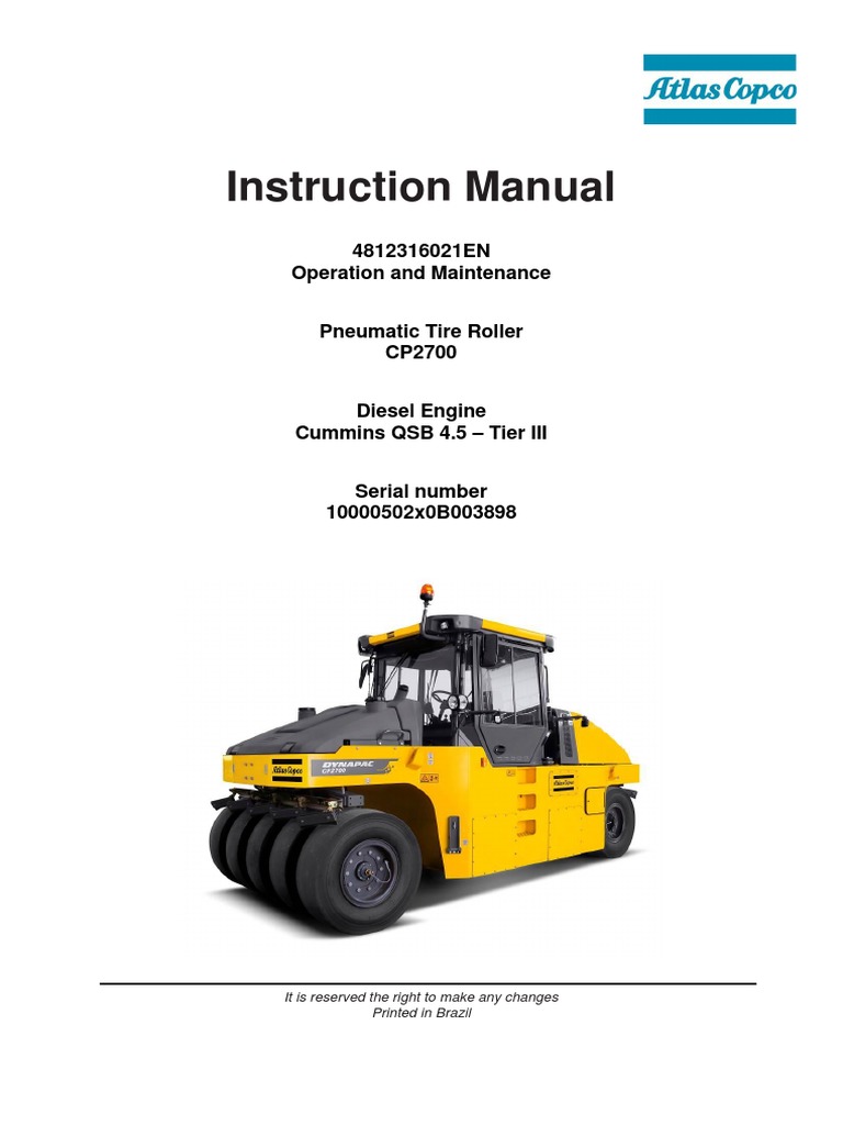 Operation and Maintenance - CP2100 - 2015 - 4812316022 | PDF ...