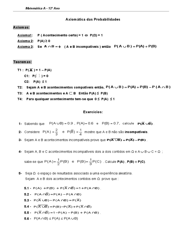 Ficha 4 Axiomática | PDF | Axioma | Lógica