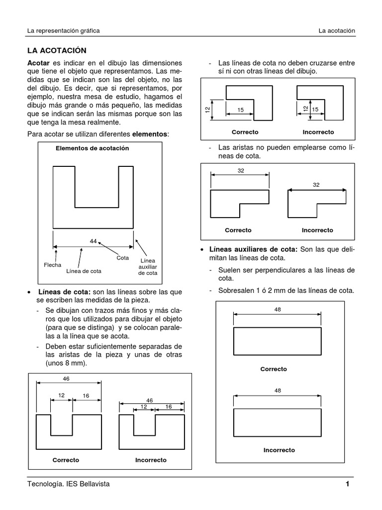 Acotación en Planos | PDF | Dibujo | Longitud