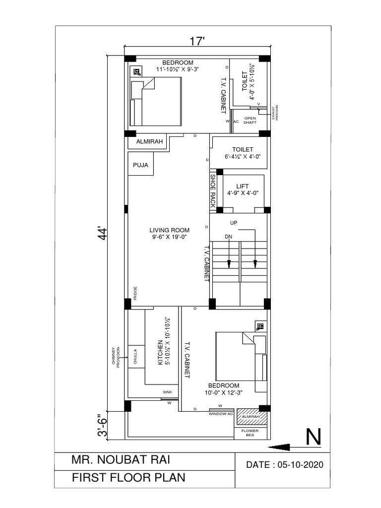 First Floor Plan PDF | PDF | Buildings And Structures | Architectural ...