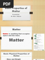 Scince3-Q1W1-properties of Matter | PDF | Weight | Mass