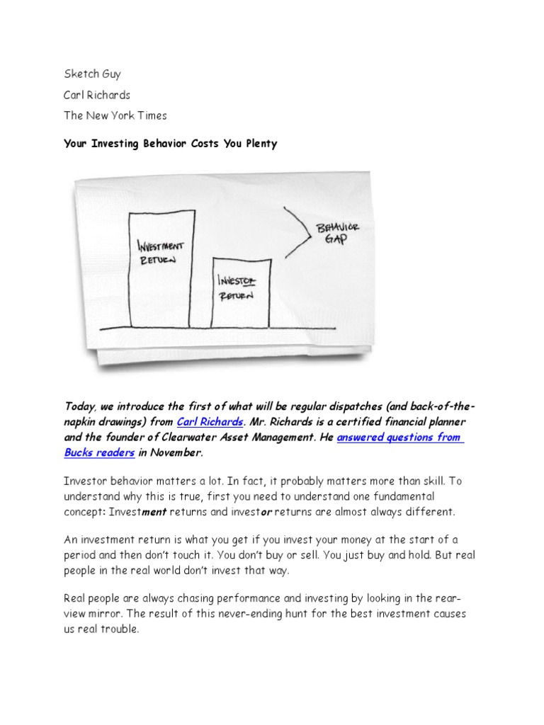 Understanding Investor Behavior Gaps | PDF | Diversification (Finance ...