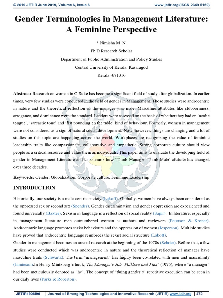 Published Paper With Doi | PDF | Sexism | Gender Role