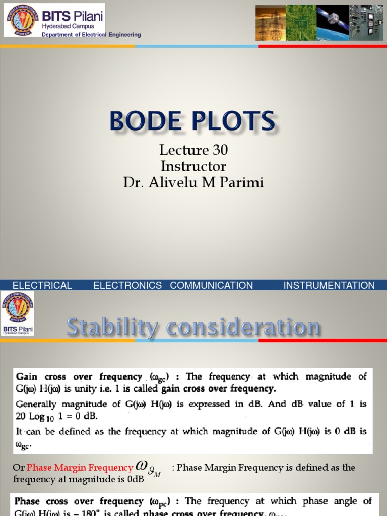 Lecture 30 Bode Plots PDF | PDF | Telecommunications | Telecommunications Engineering