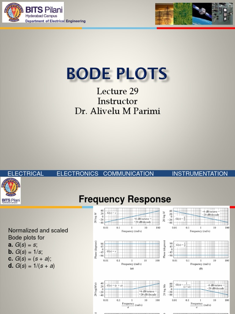 Lecture 29 Bode Plots PDF | PDF | Telecommunications Engineering | Electrical Engineering