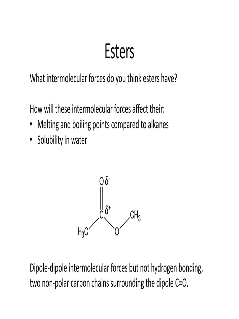 Esters | PDF | Ester | Alcohol