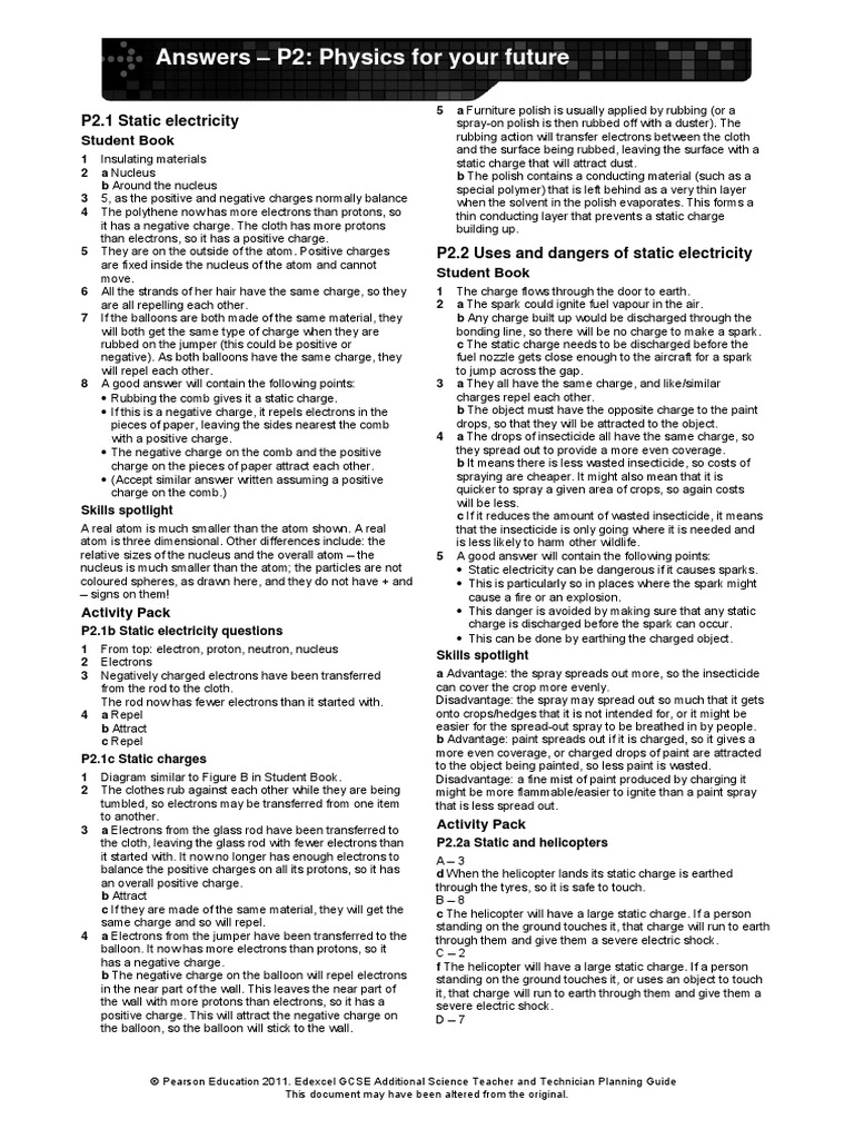 Worksheet Physics Penguin PDF | PDF | Electric Charge | Electrical ...