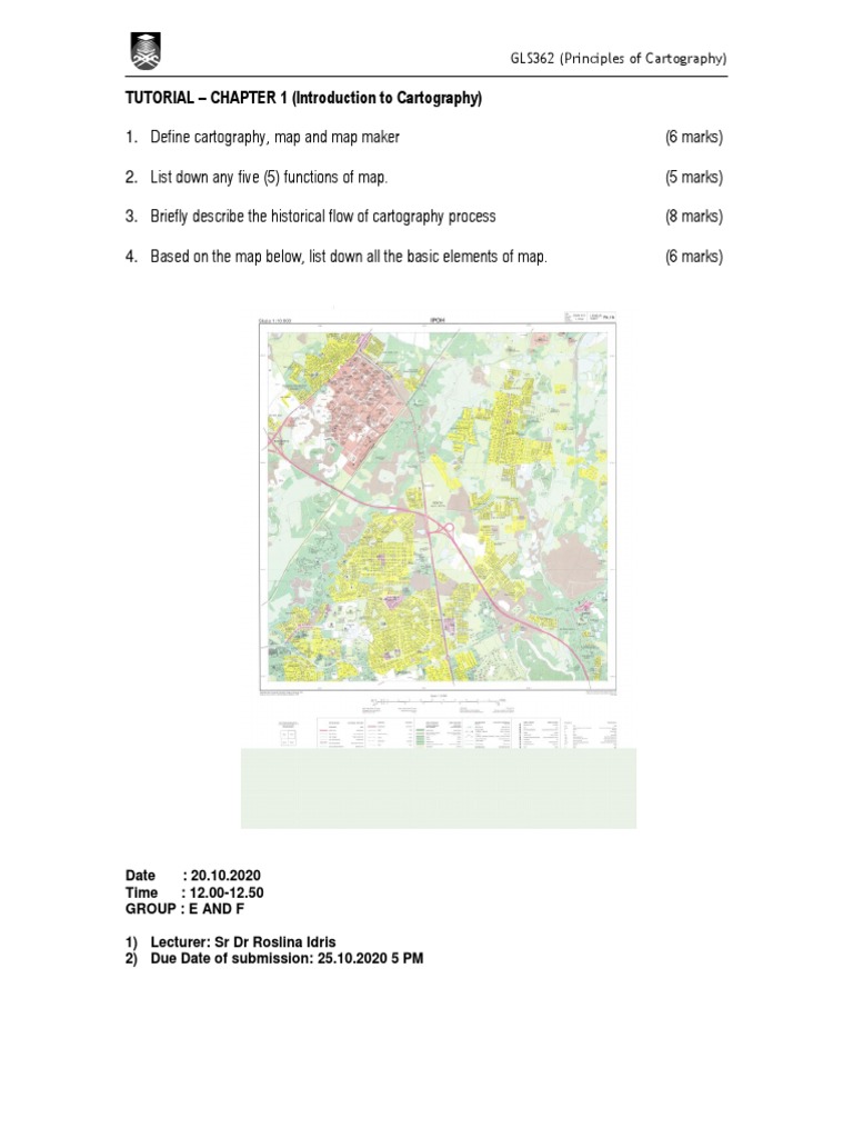 TUTORIAL - CHAPTER 1 (Introduction To Cartography) : GLS362 (Principles ...