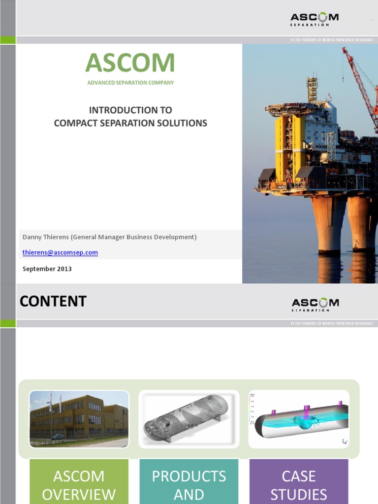 Ascom - General Intro Sep 2013 | PDF | Pipeline Transport | Soft Matter