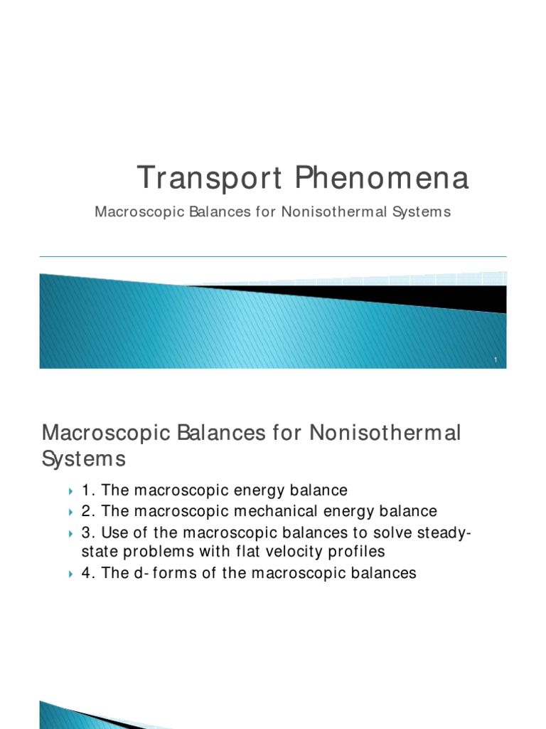 Silo - Tips - Macroscopic Balances For Nonisothermal Systems | PDF ...