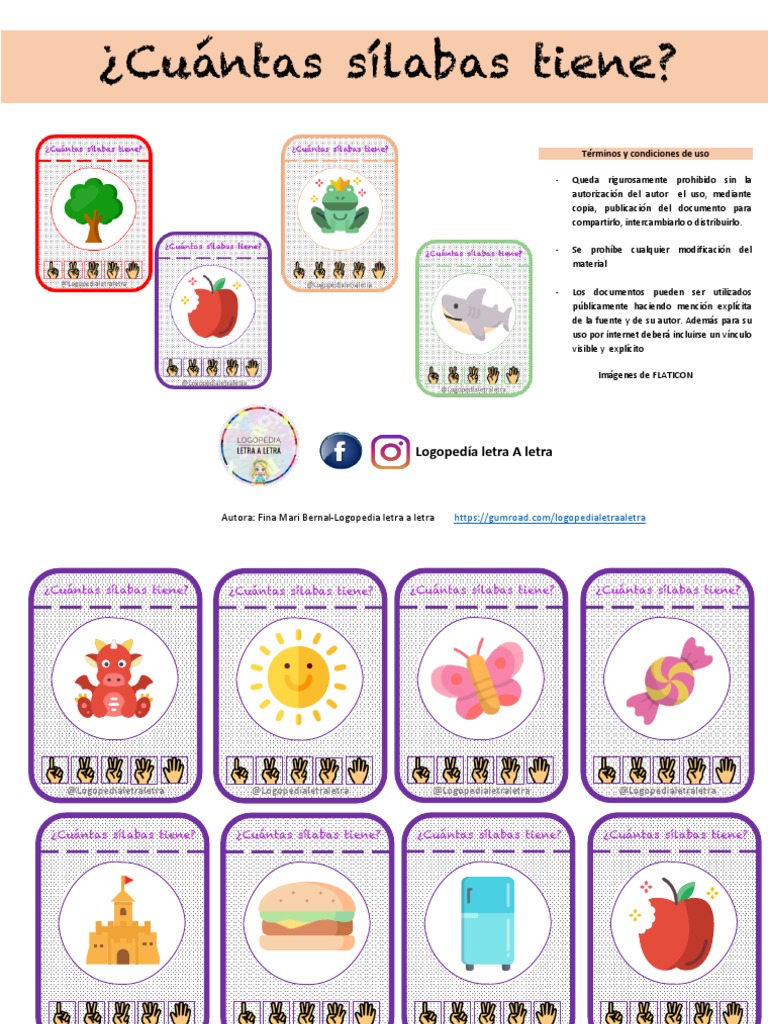 ¿Cuántas sílabas tiene? | PDF