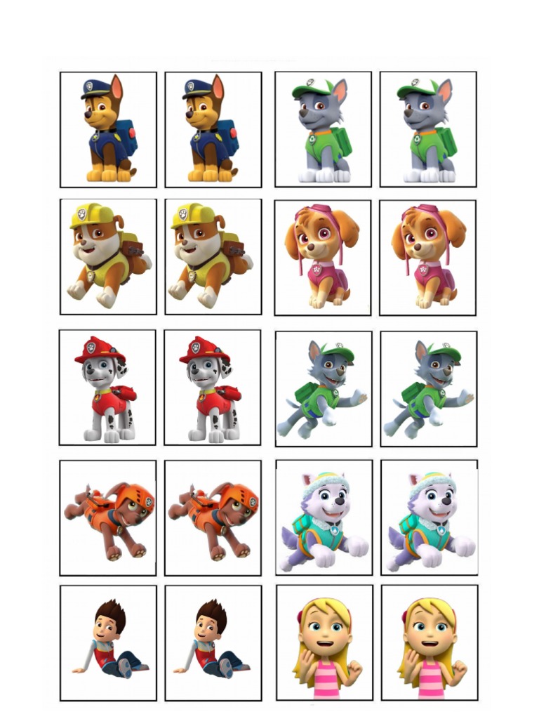 Memorice Paw Patrol | PDF
