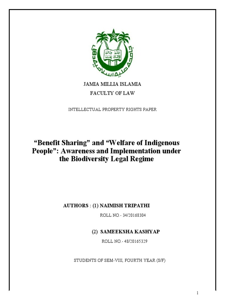 Ipr Project | PDF | Traditional Knowledge | Intellectual Property