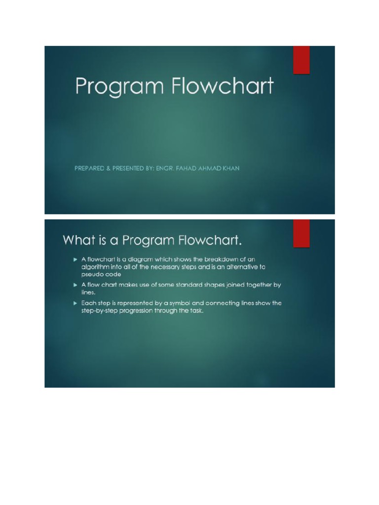 Program Flowchart Trace Table PDF | PDF
