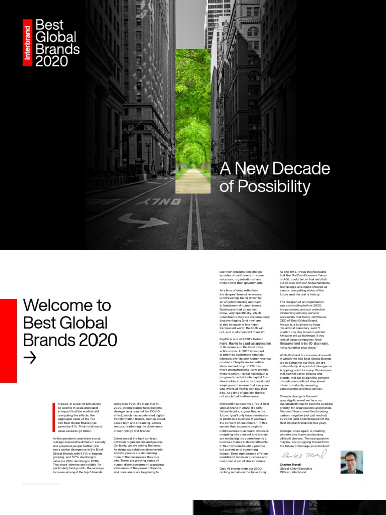 Interbrand - Best - Global - Brands 2020 Desktop | PDF | Brand | Leadership