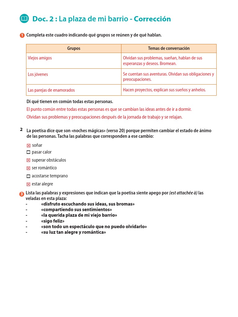 La Plaza de Mi Barrio - CORRECCION | PDF | Poesía