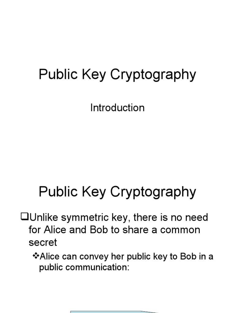 Public Key Cryptography | PDF