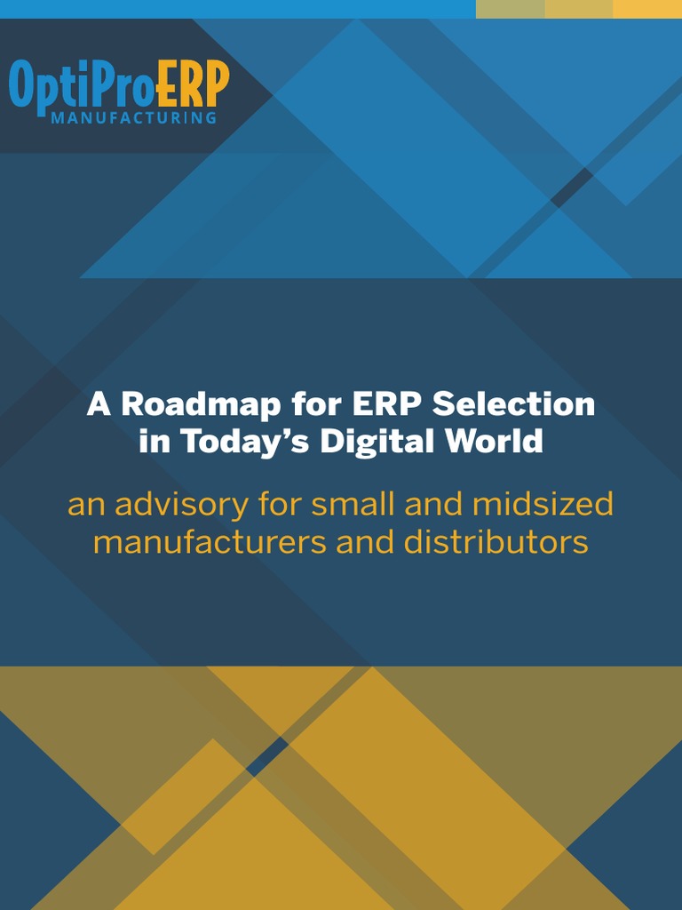 Erp Selection Roadmap | PDF | Enterprise Resource Planning | Cloud Computing