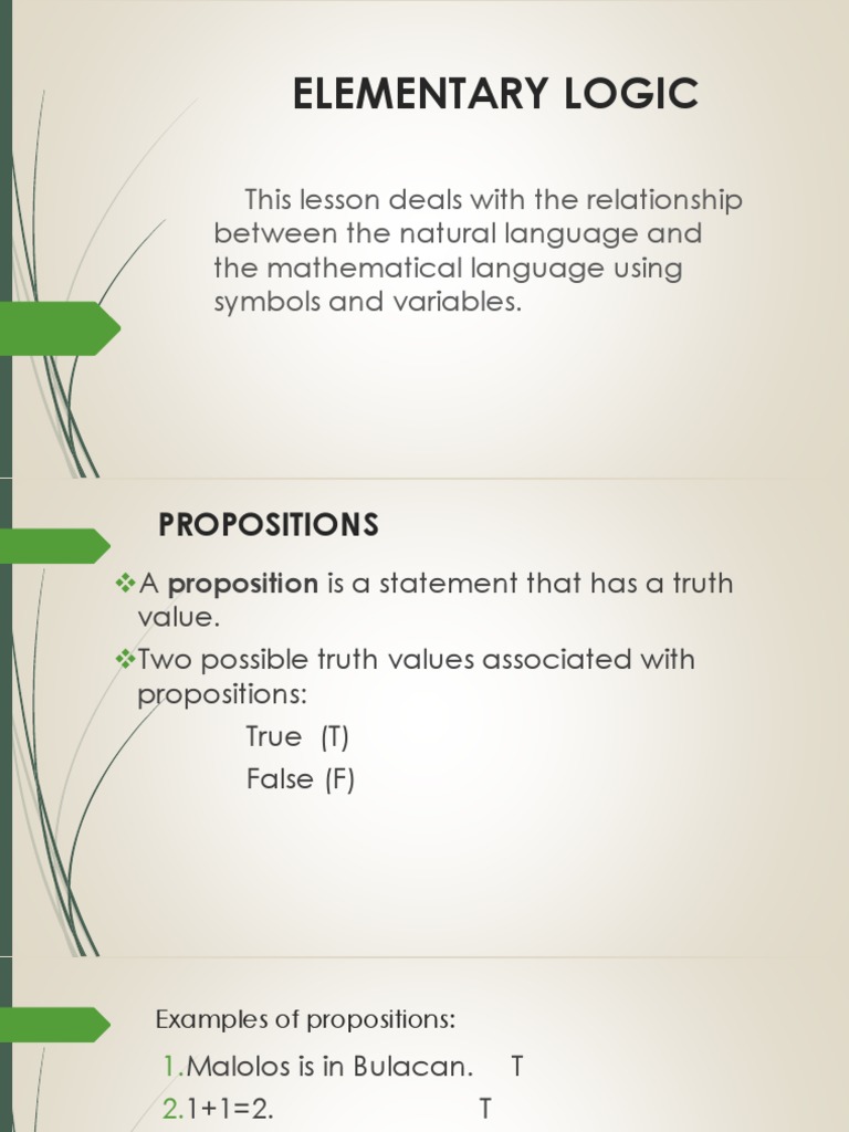 001 MMW Elementary Logic Lect PDF | PDF | Logical Consequence | Semantics