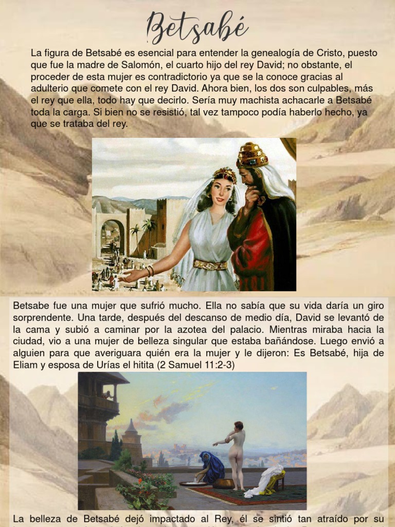 Betsabe Exp | PDF | David | Solomons