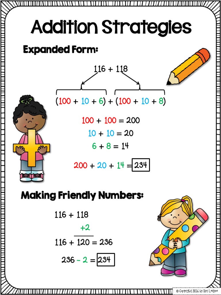 Addition Strategies | PDF | Algorithms | Teaching Mathematics