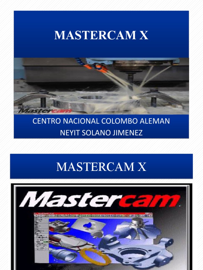 Mastercam X: Software CAD-CAM Esencial | PDF | Ventana (informática ...
