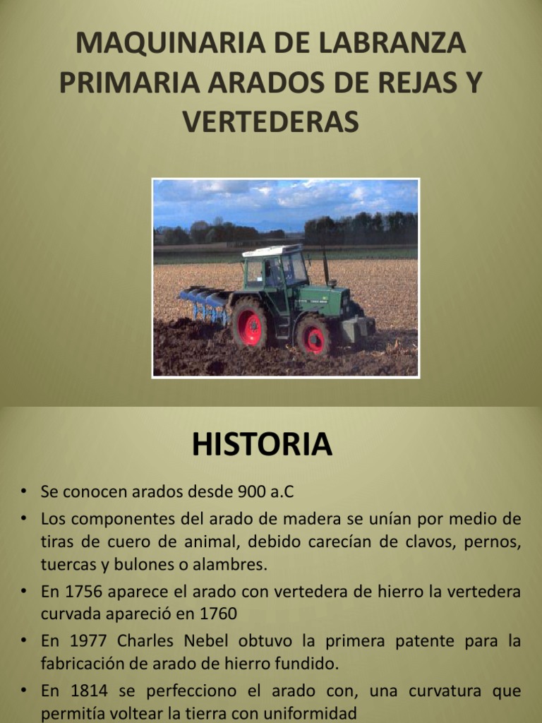 A. - Maquinaria - de - Labranza - Primaria PDF | PDF | Arado | Eje