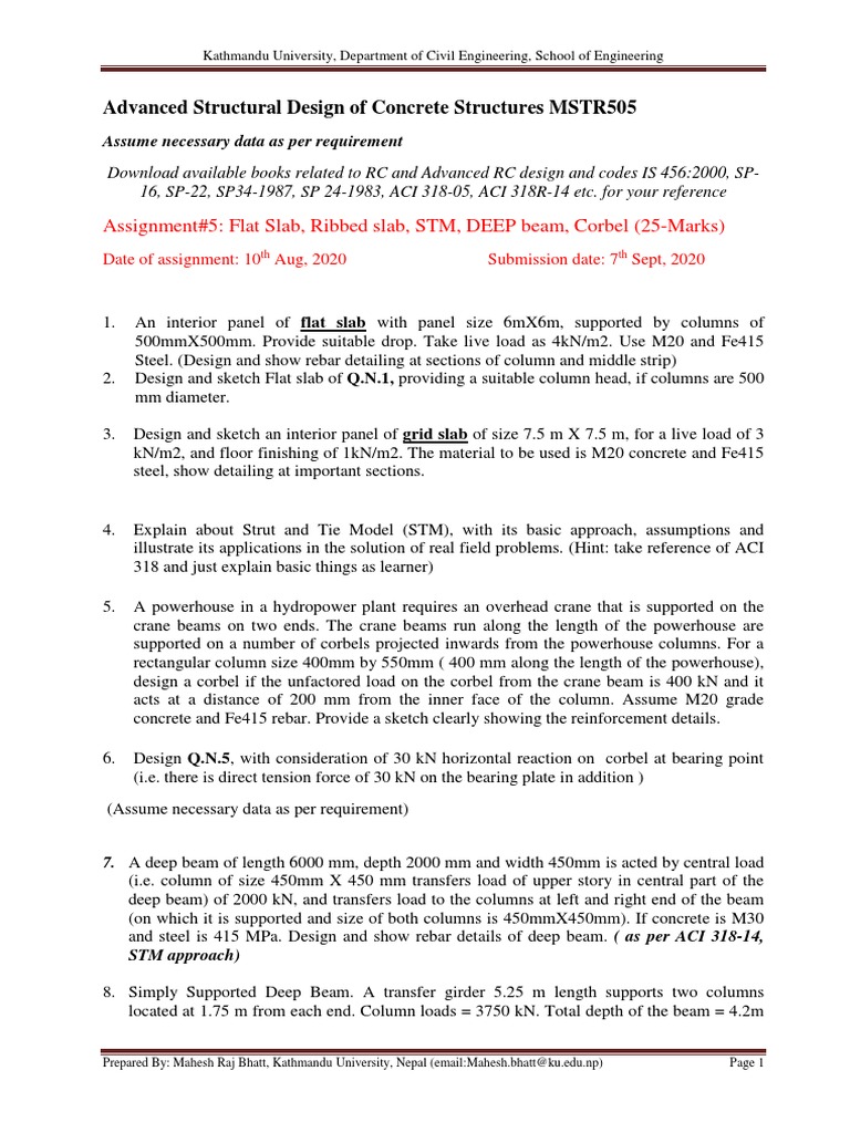 Advanced RC Design | PDF | Beam (Structure) | Economic Sectors