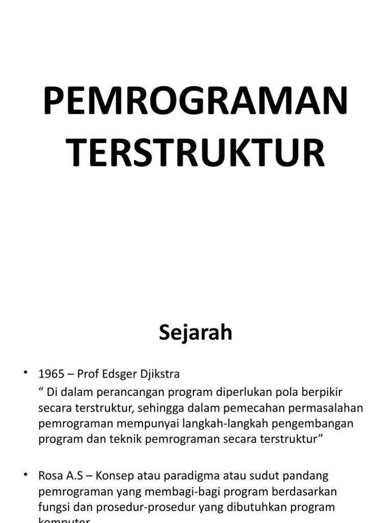 Pemrograman Terstruktur | PDF
