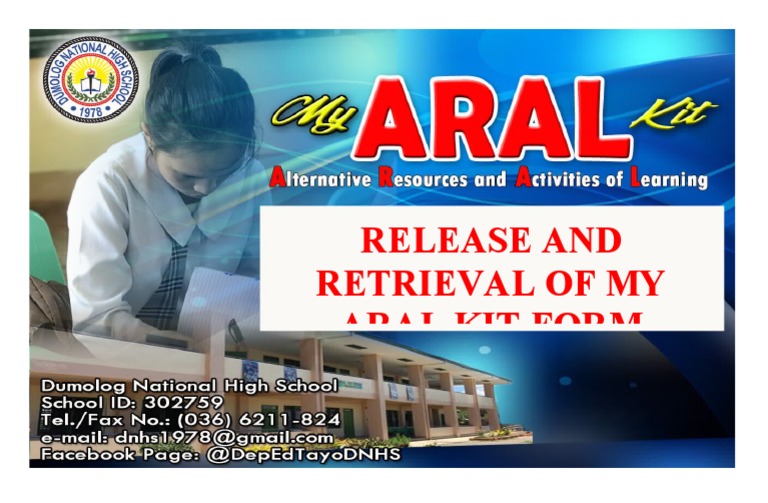 Release and Retrieval of My ARAL Kit Form Folder Label Cover | PDF