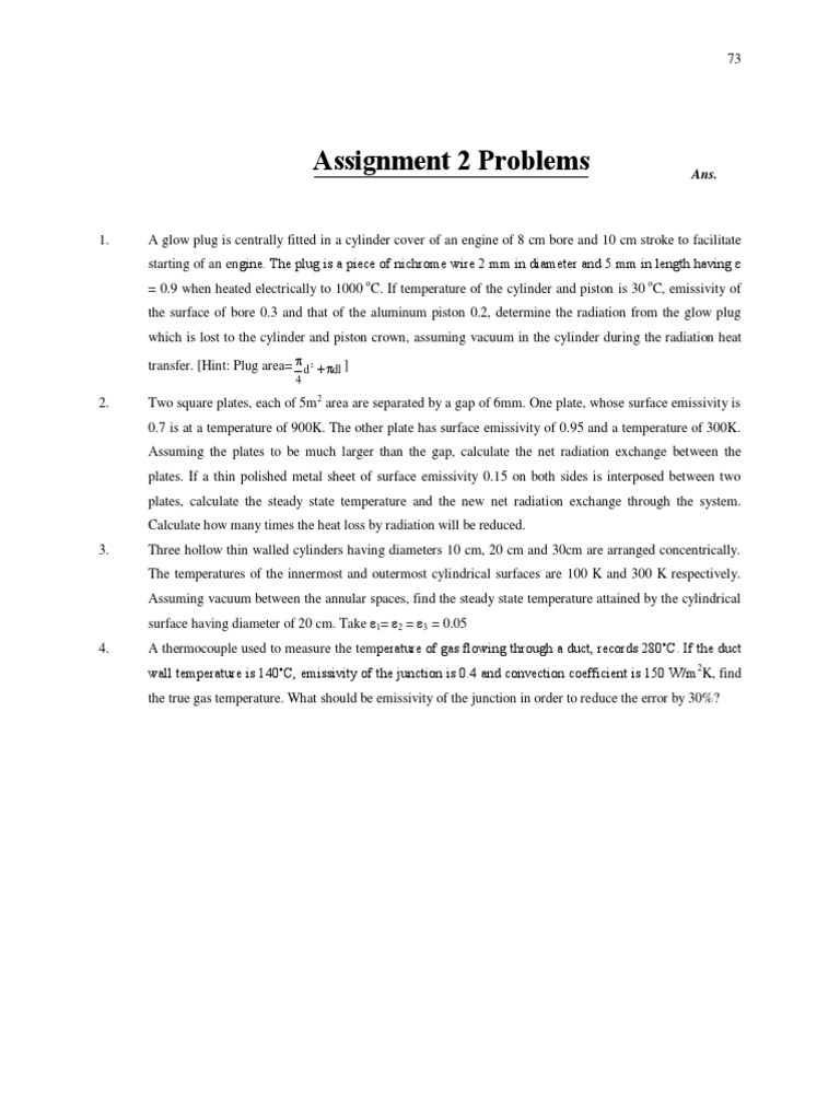 Assignment 2 Problems | PDF | Science & Mathematics | Technology & Engineering