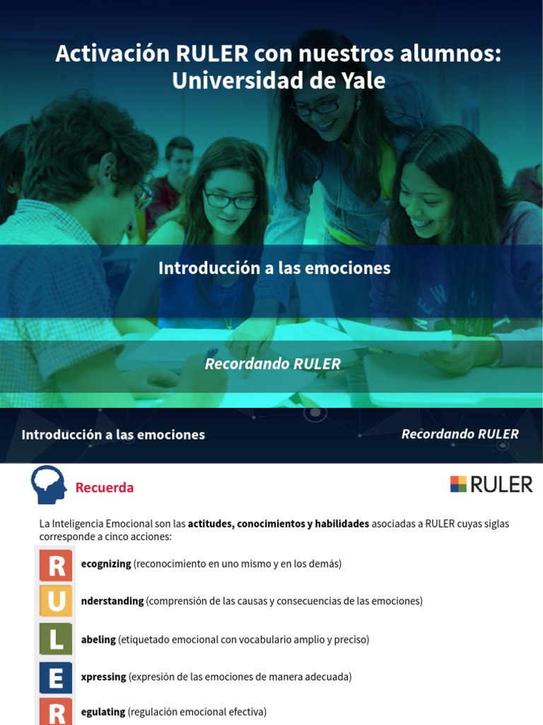 Recordando Ruler | PDF | Las emociones | Inteligencia emocional