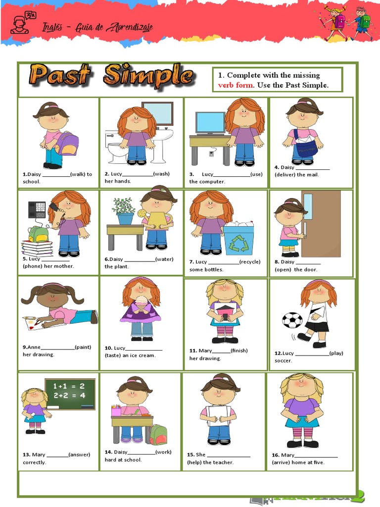 Complete With The Missing - Use The Past Simple.: Verb Form | PDF