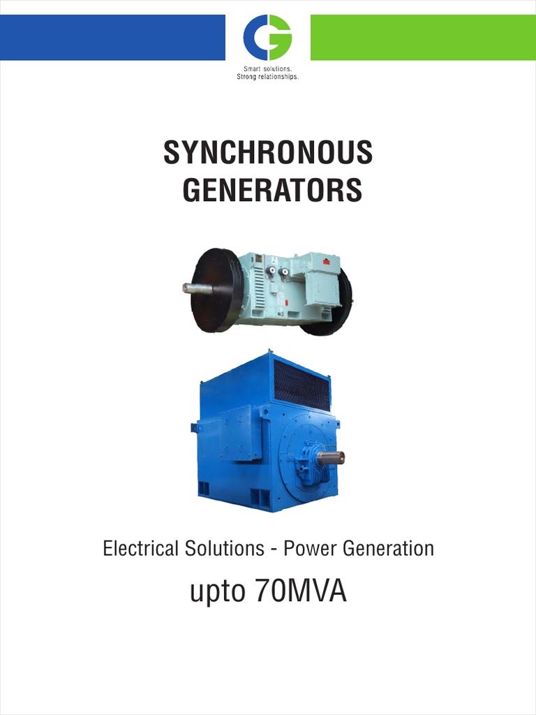 Synchronous Generator Catalogue | PDF | Electric Generator | Insulator ...