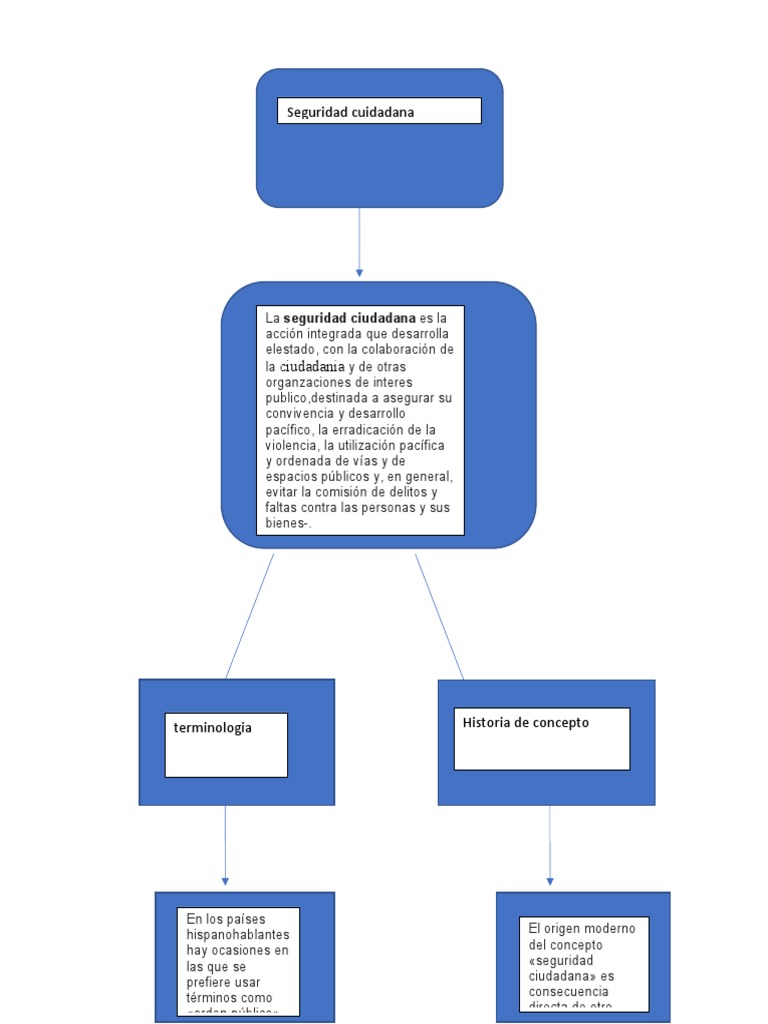 Mapa Conceptual Seguridad Ciudadana Catedra de Paz | PDF