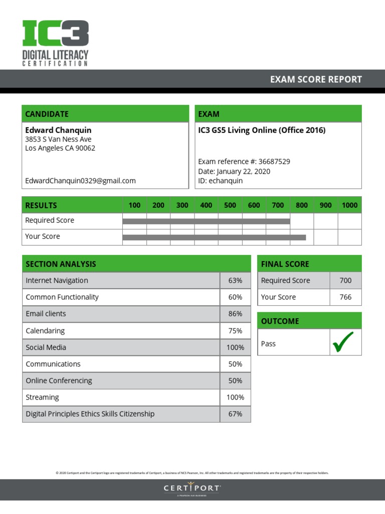 Ic3 gs5 Living Online Office 2016 | PDF | Information Technology | Internet