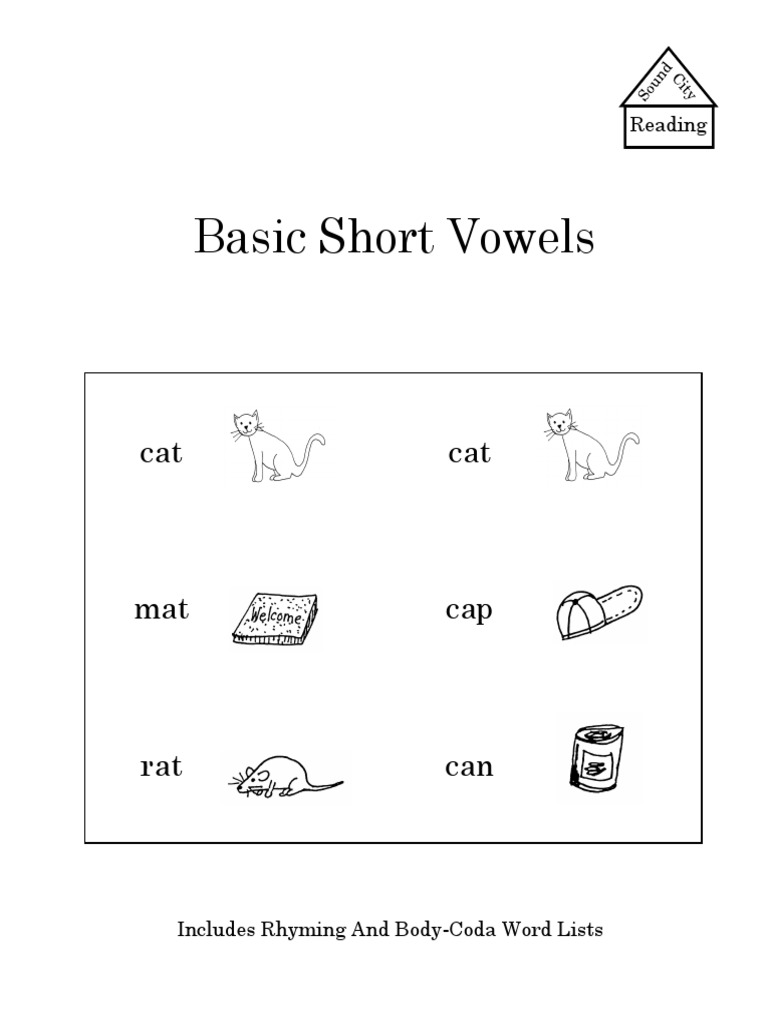 Basic Short - Vowels Aug2016 PDF | PDF | Phonics | Cognitive Science