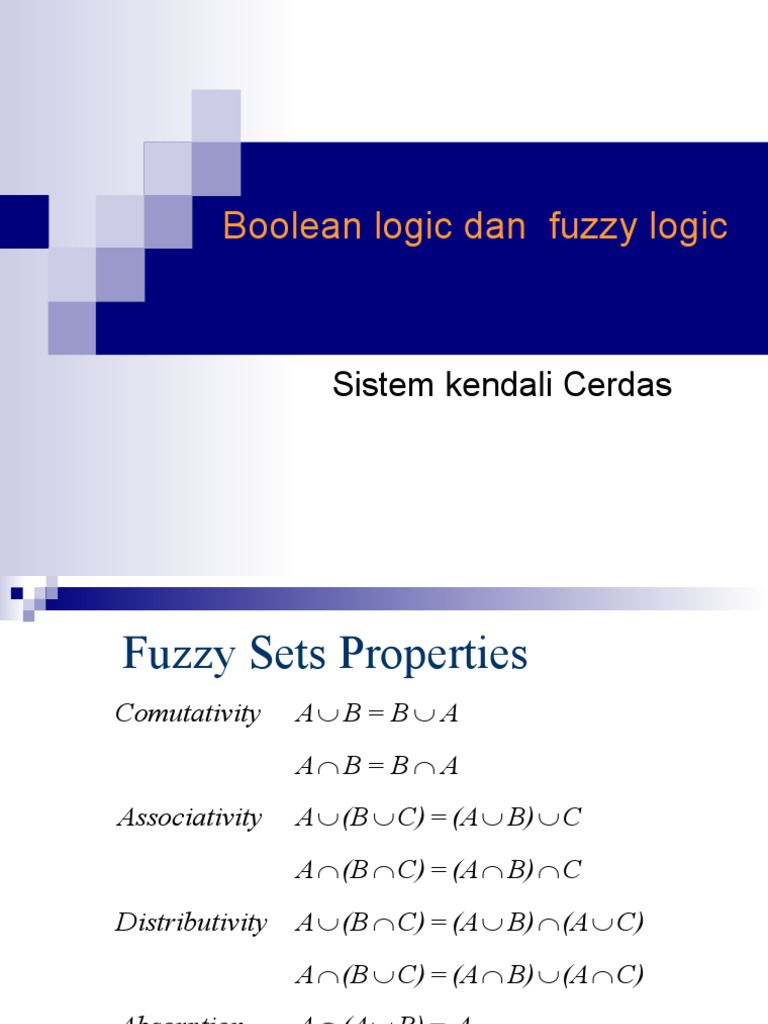 Boolean Logic Dan Fuzzy Logic: Sistem Kendali Cerdas | PDF | Discrete Mathematics | Abstract Algebra