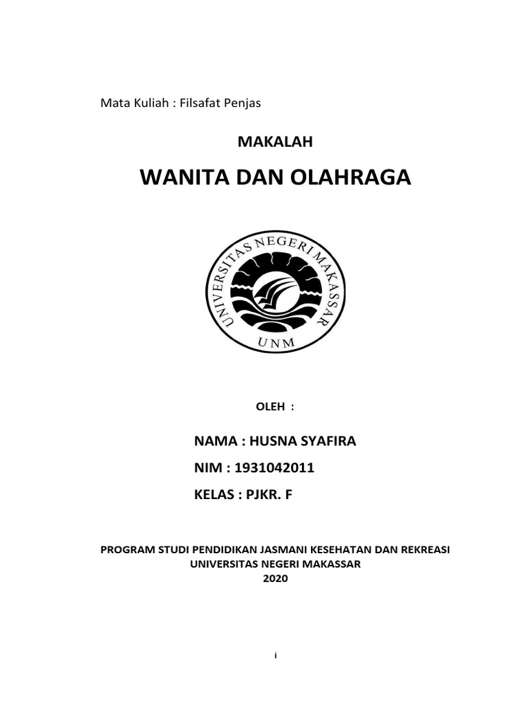 Makalah Wanita Dan Olahraga | PDF
