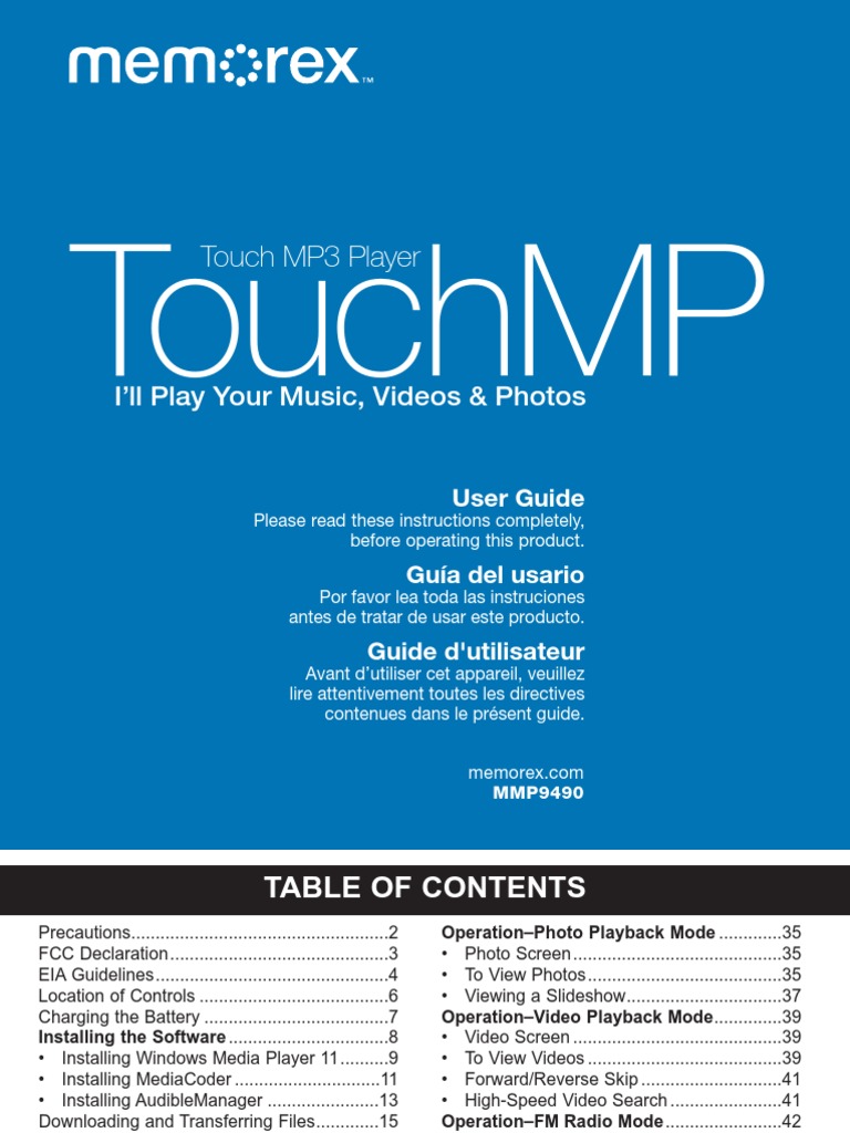 Memorex MP3 MMP9490 User Guide | PDF | Cd Rom | Computing