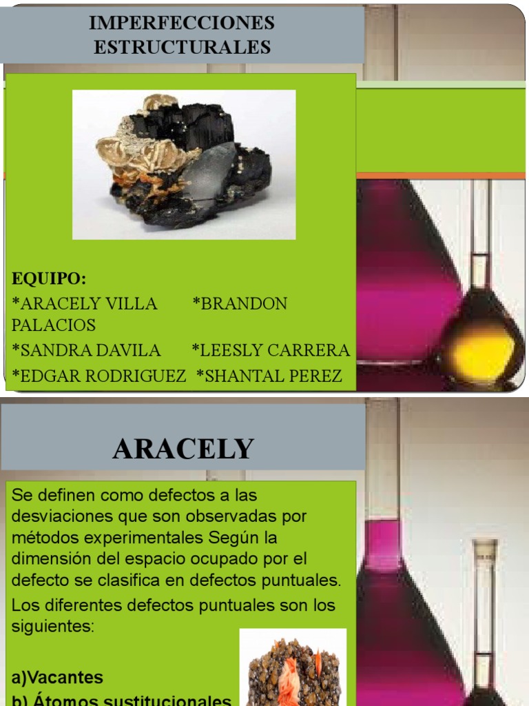 Defectos Estructurales en Materiales | PDF | Importar | Rieles