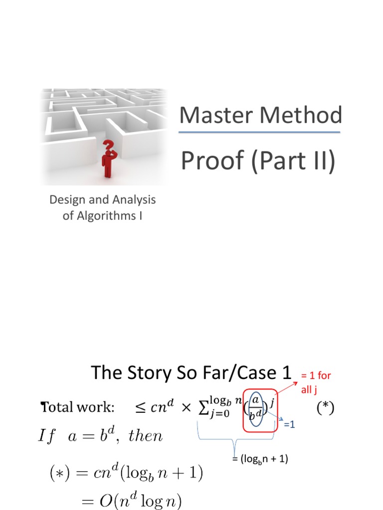 Master Method: Proof (Part II) | PDF | Combinatorics | Computer Programming
