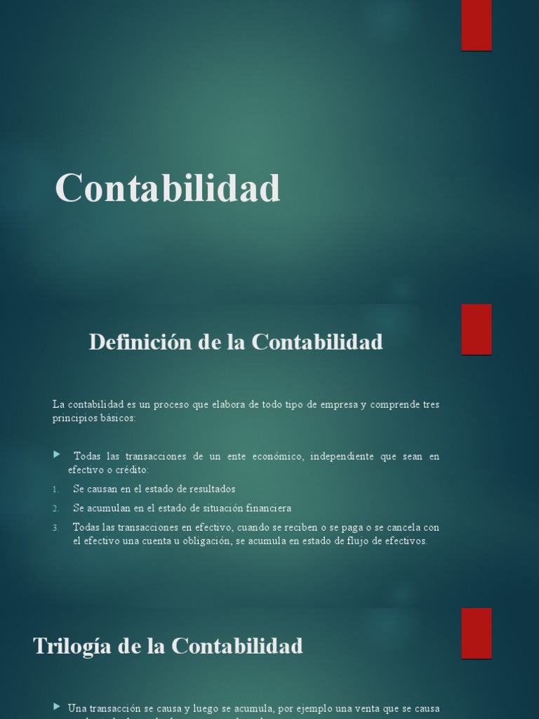 Definicion de Contabilidad | PDF | Estado de resultados | Contabilidad