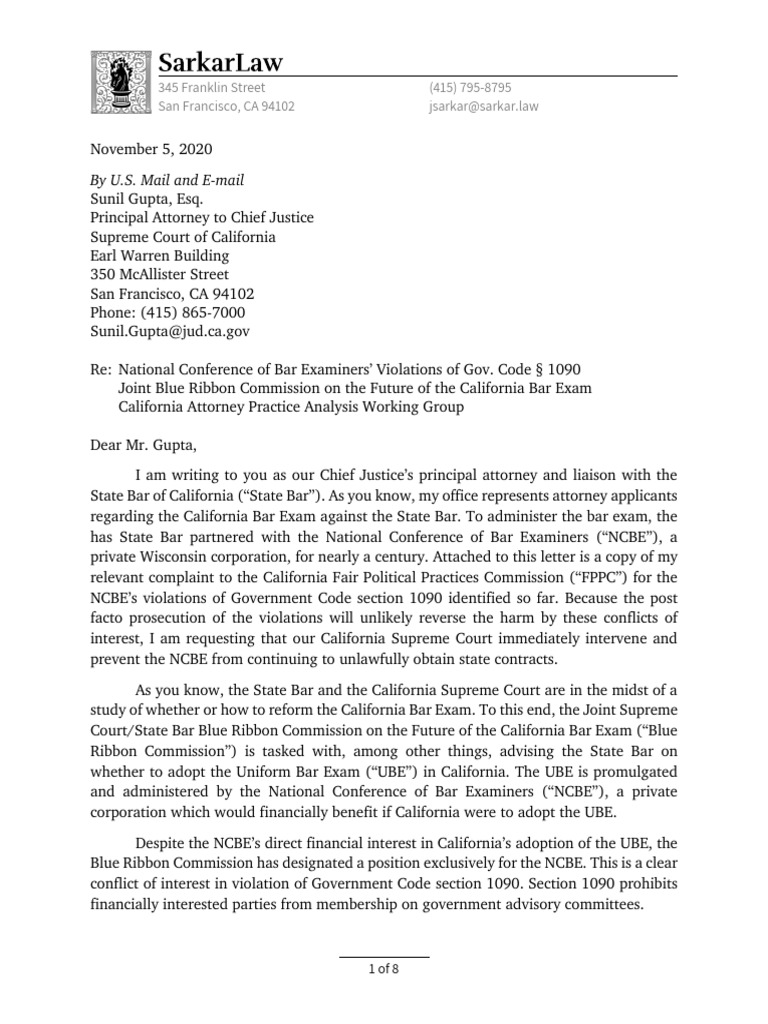 By U.S. Mail and E-Mail: 345 Franklin Street (415) 795-8795 San ...