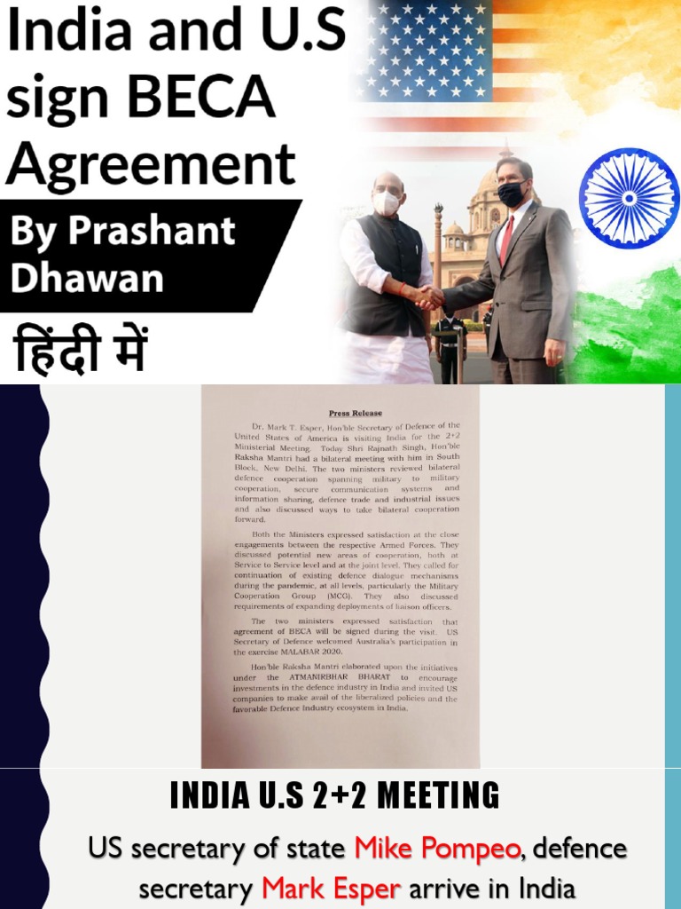 BECA Agreement PDF | PDF | Unmanned Aerial Vehicle | Aviation