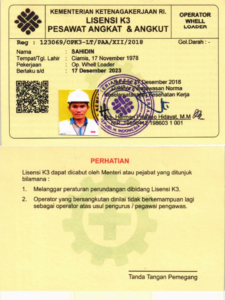 SIO Wheel Loader Sahidin PDF | PDF
