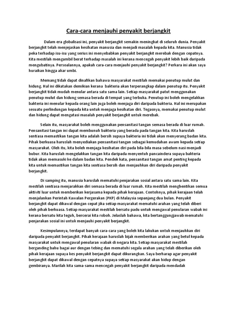 Cara Penyakit Berjangit (KRG) | PDF | Kesehatan Holistik