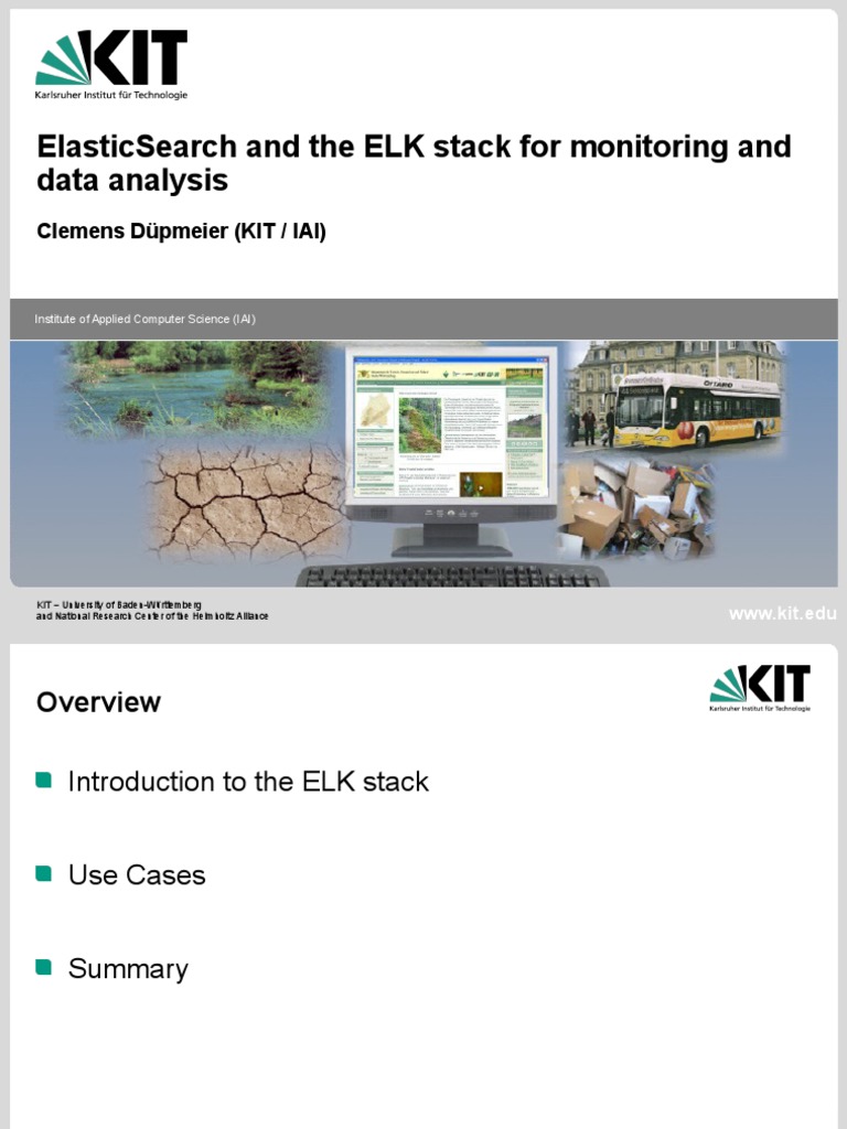Elasticsearch and The Elk Stack For Monitoring and Data Analysis | PDF | Json | Search Engine ...
