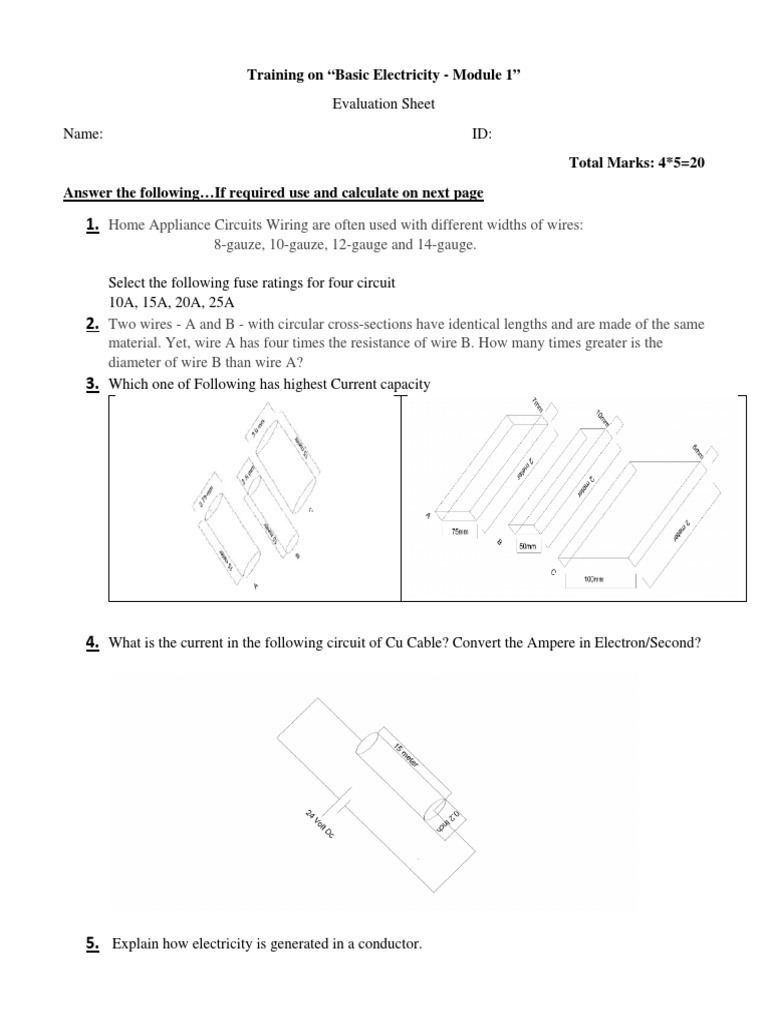 Training On "Basic Electricity - Module 1" | PDF | Technology & Engineering